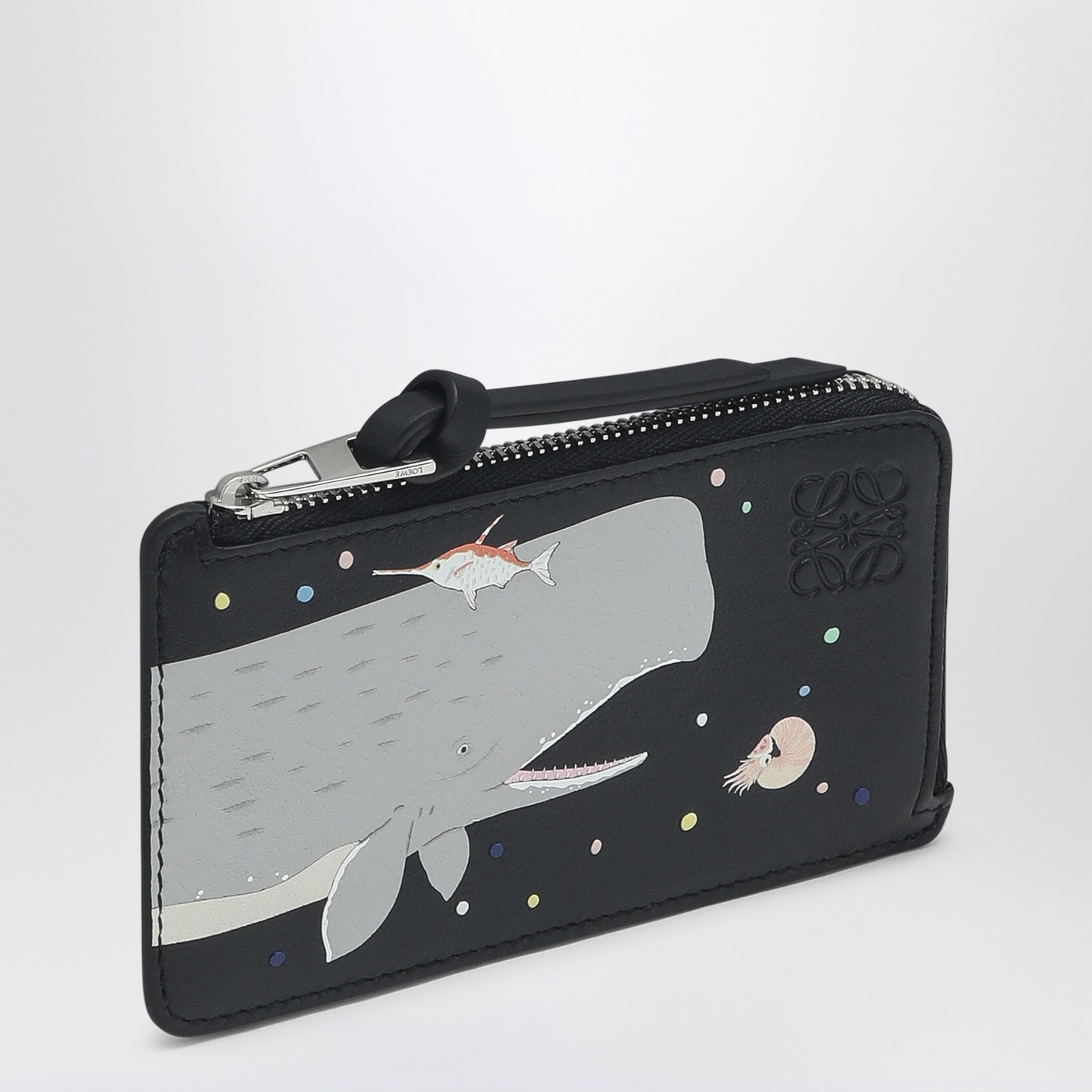 Loewe Card holder with coin purse Deep Sea black | TheDoubleF