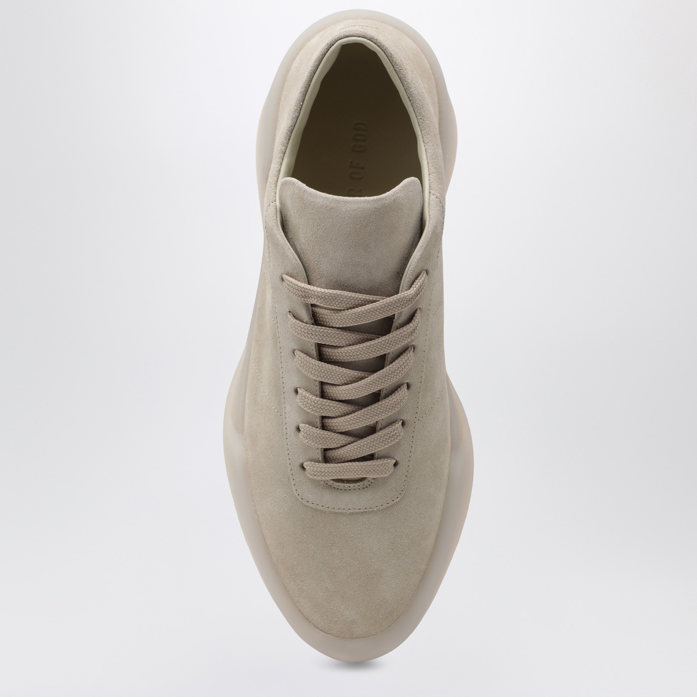 Fear of God Baskets Aerobic Low beiges en daim | TheDoubleF