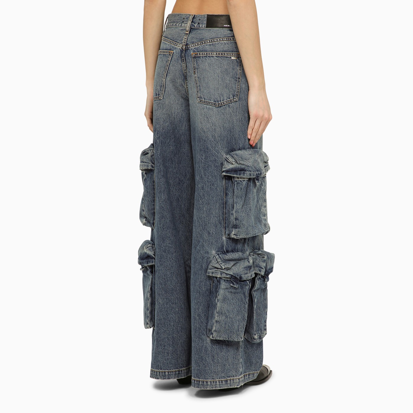 AMIRI Jeans baggy cargo blu in denim | TheDoubleF