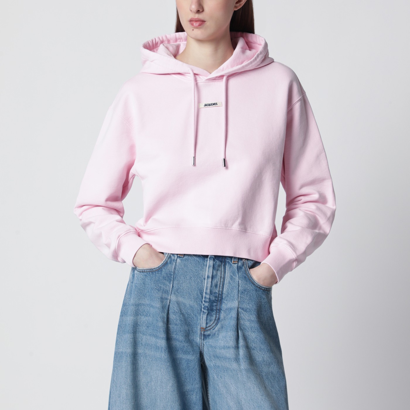 JACQUEMUS Pink hoodie with logo | TheDoubleF