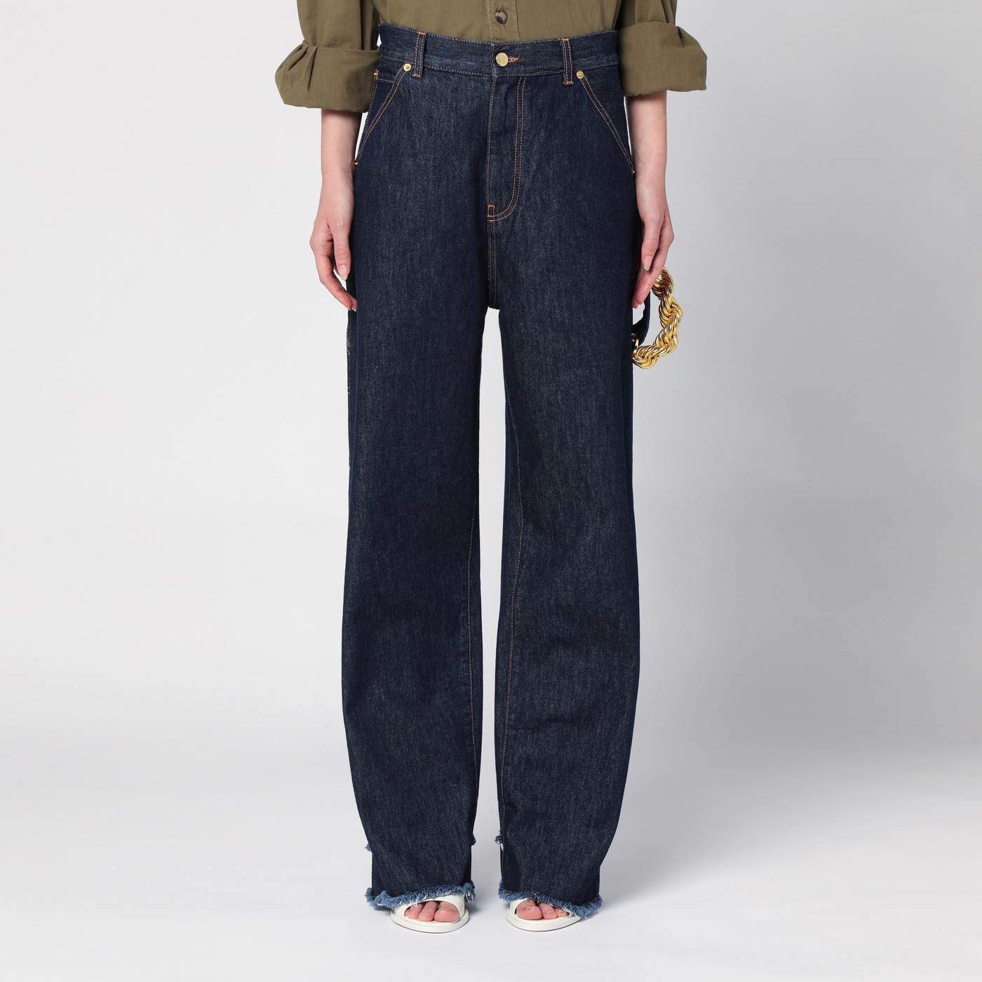 DARKPARK Lisa denim jeans with chain | TheDoubleF