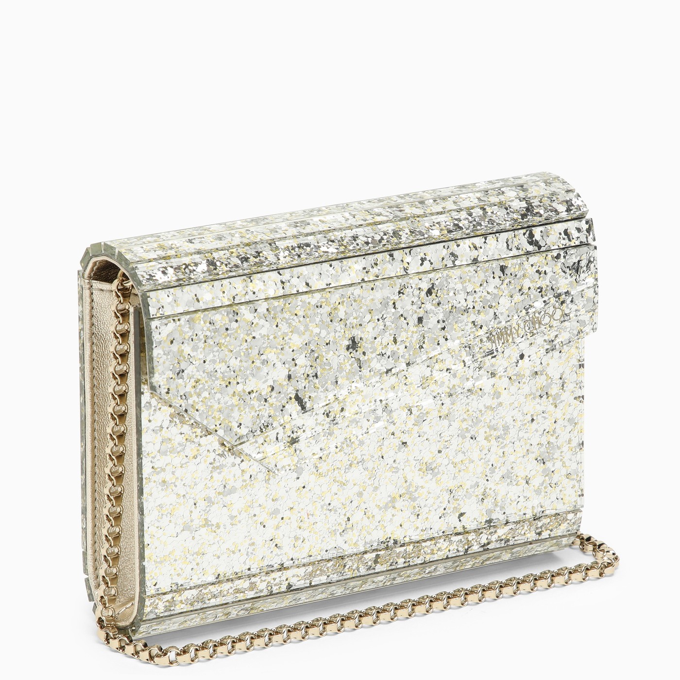 Jimmy Choo Champagne-coloured Candy clutch | TheDoubleF