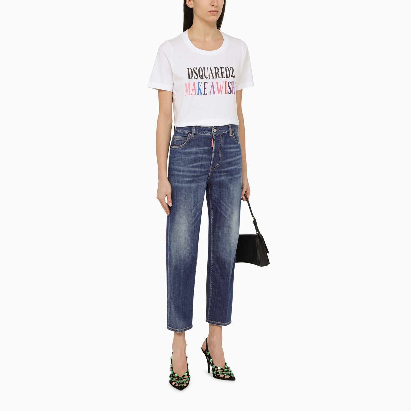 Dsquared2 Navy blue washed denim jeans | TheDoubleF