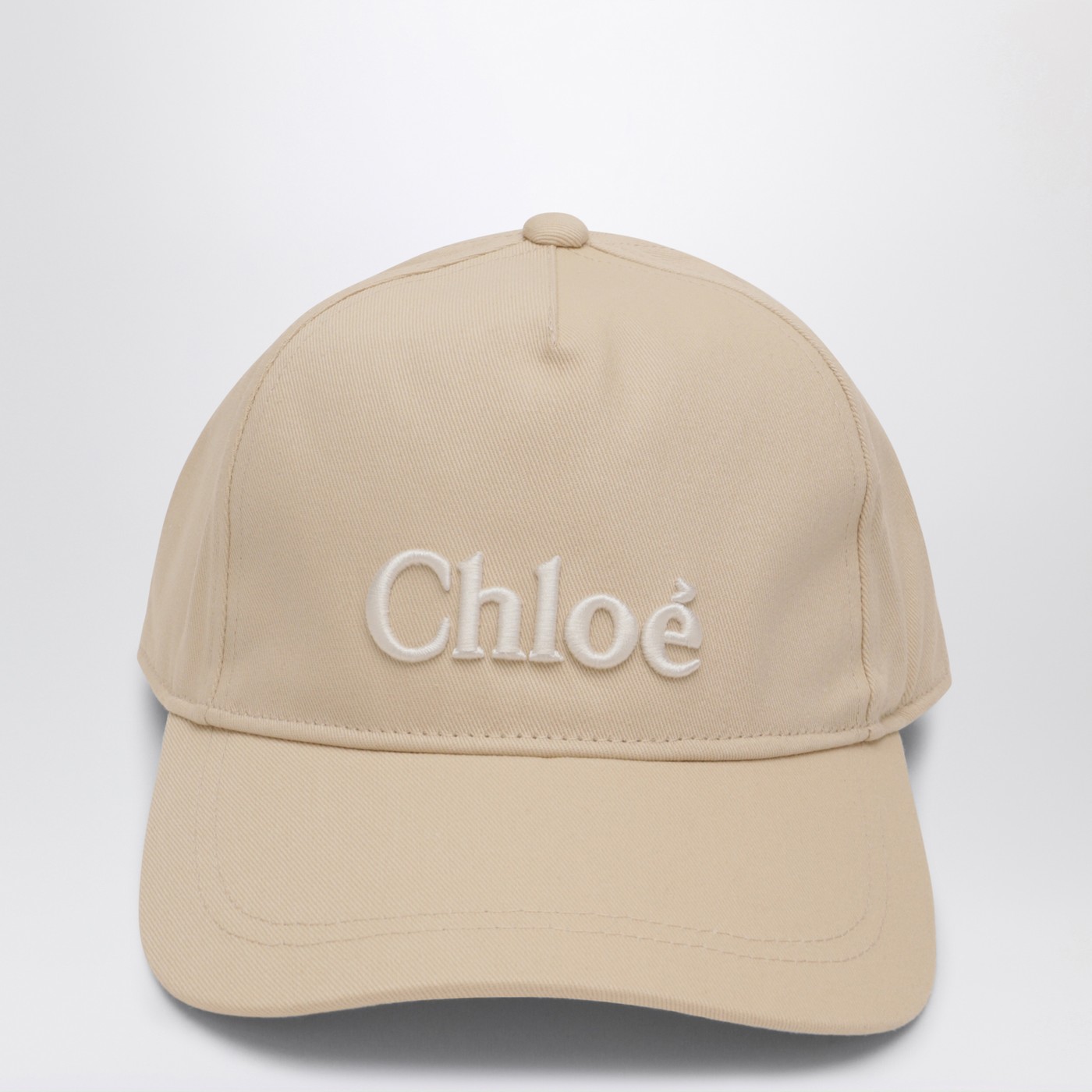Chloé Beige baseball cap with logo | TheDoubleF