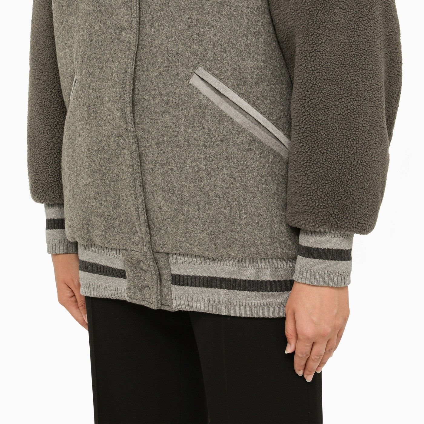 Givenchy Grey wool bomber jacket | TheDoubleF