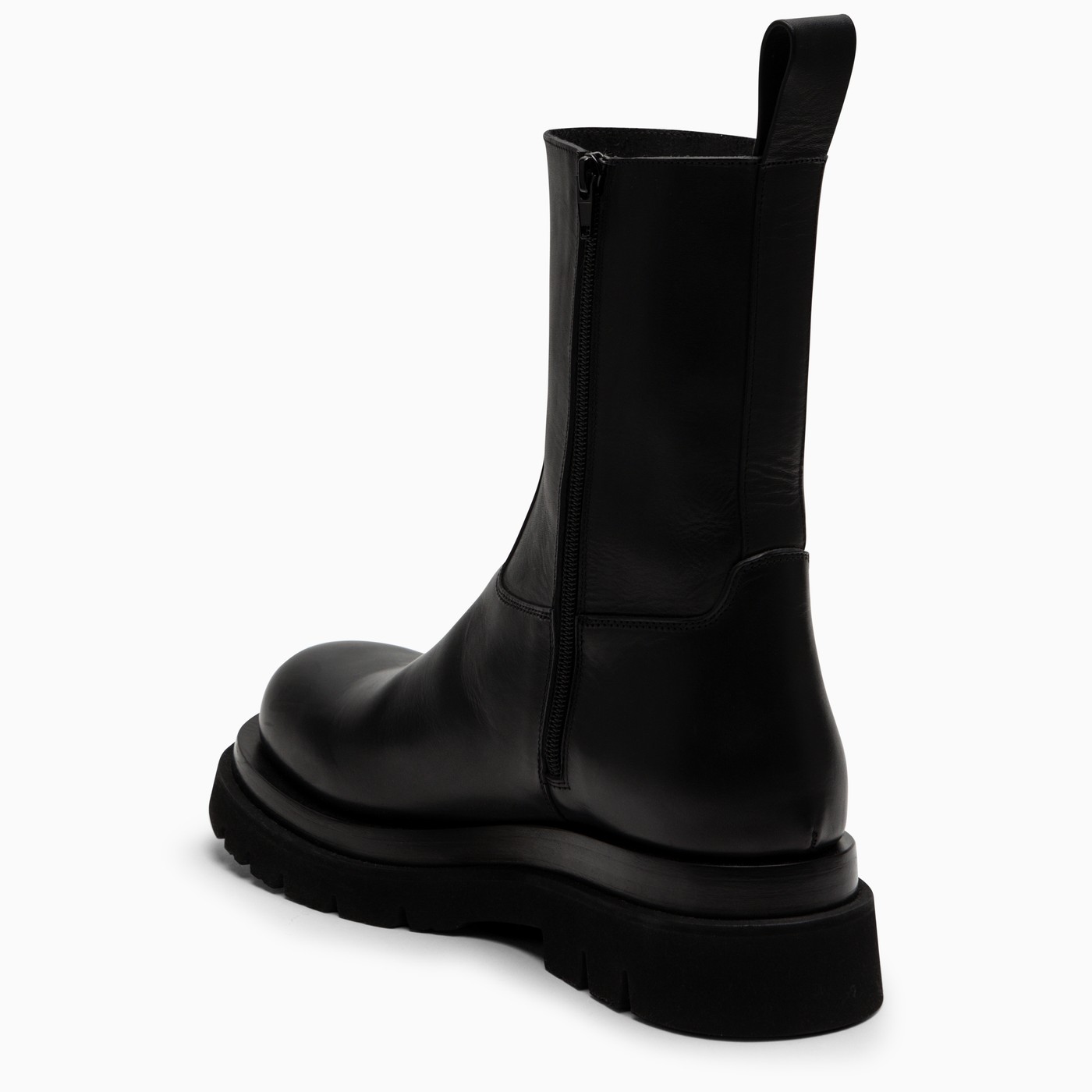 Bottega Veneta Lug black leather boot | TheDoubleF