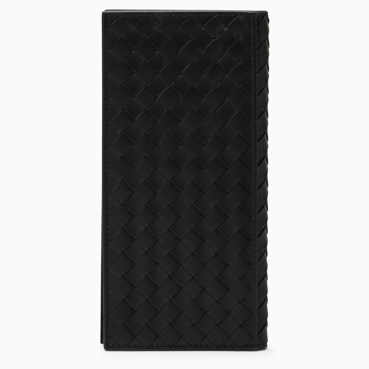 Bottega Veneta Black Braided Bi-Fold Cassette Wallet | TheDoubleF