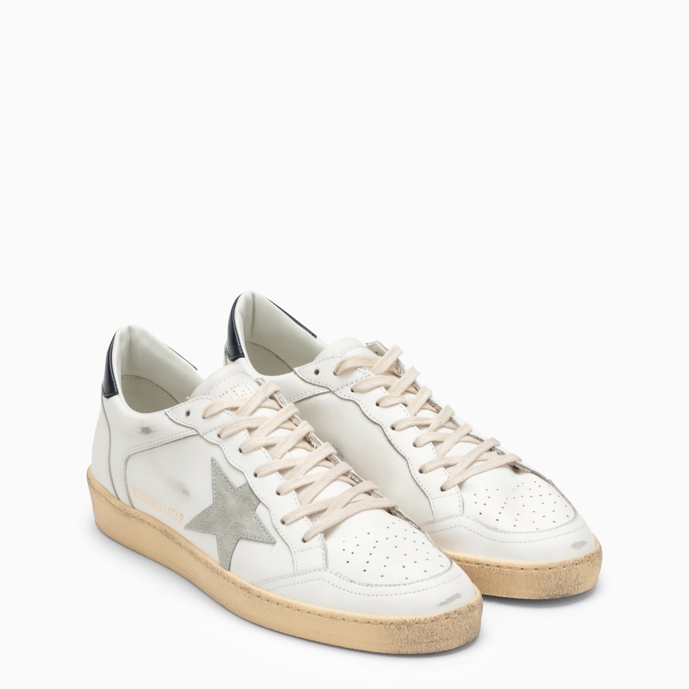 Golden Goose Ball Star white/ice-blue trainer | TheDoubleF