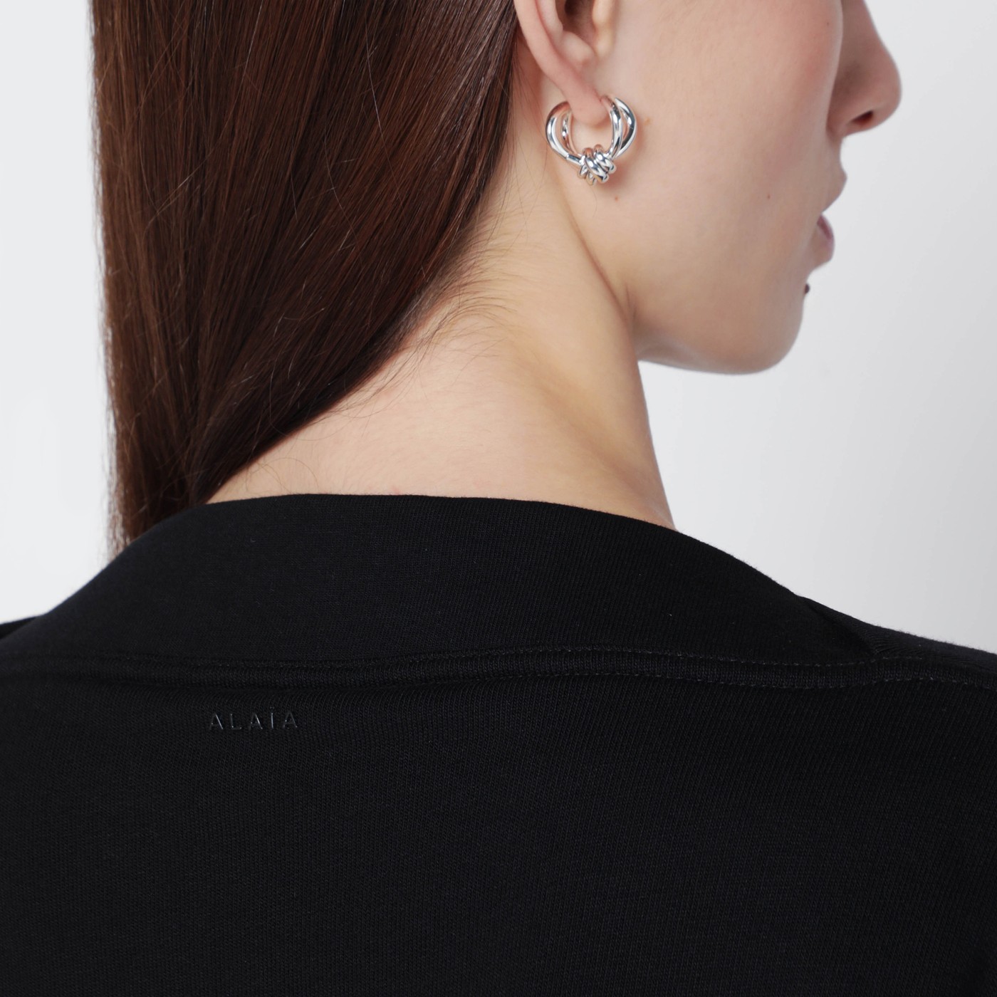 Alaïa Schwarzes Baumwoll-Sweatshirt | TheDoubleF