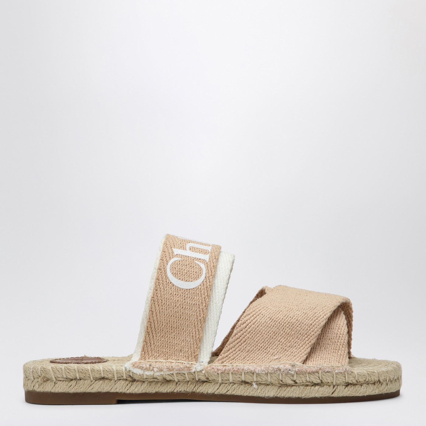 Chloé Butter-coloured sabot with logo | TheDoubleF