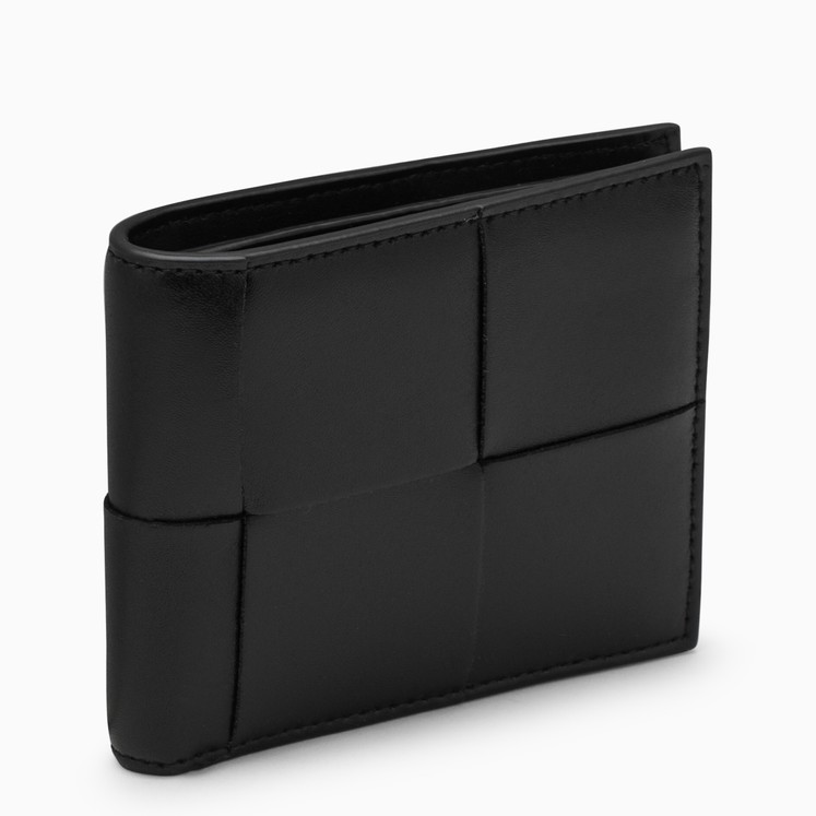 Bottega Veneta Black Braided Bi-Fold Cassette Wallet | TheDoubleF