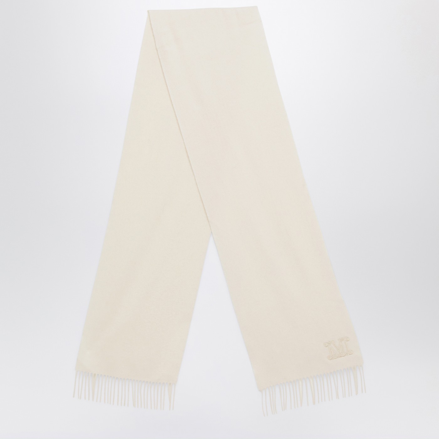 Max Mara White cashmere scarf | TheDoubleF