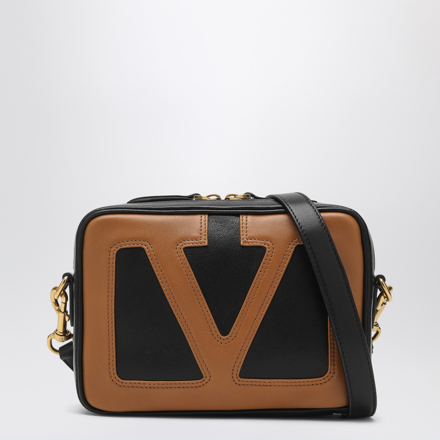 Valentino Garavani Viva Superstar crossbody bag black/brown | TheDoubleF