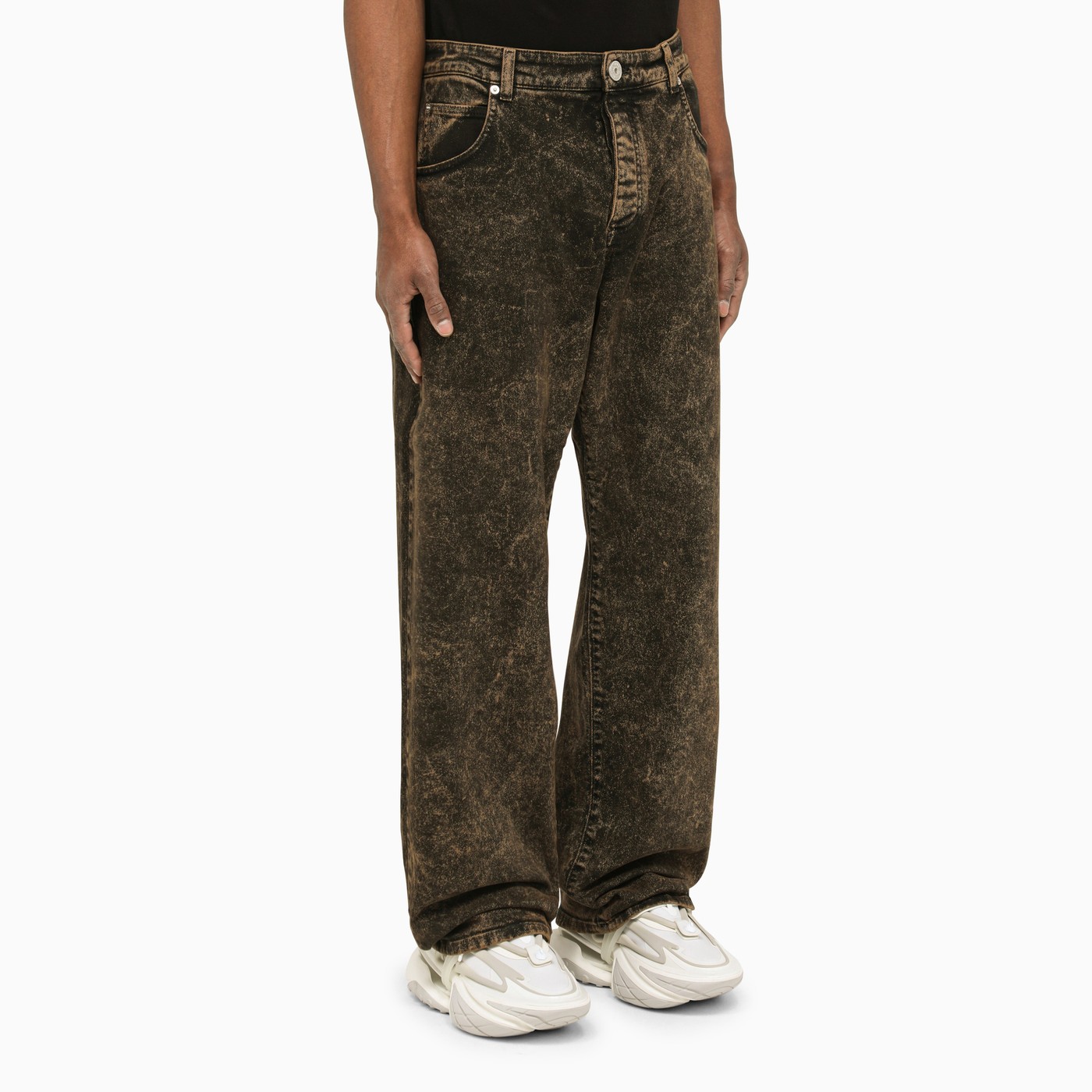 Balmain Black/beige baggy jeans | TheDoubleF