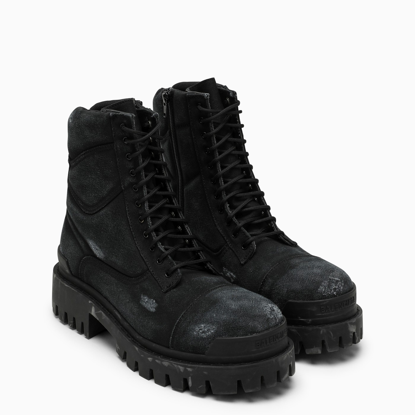 Balenciaga Strike black canvas boot | TheDoubleF