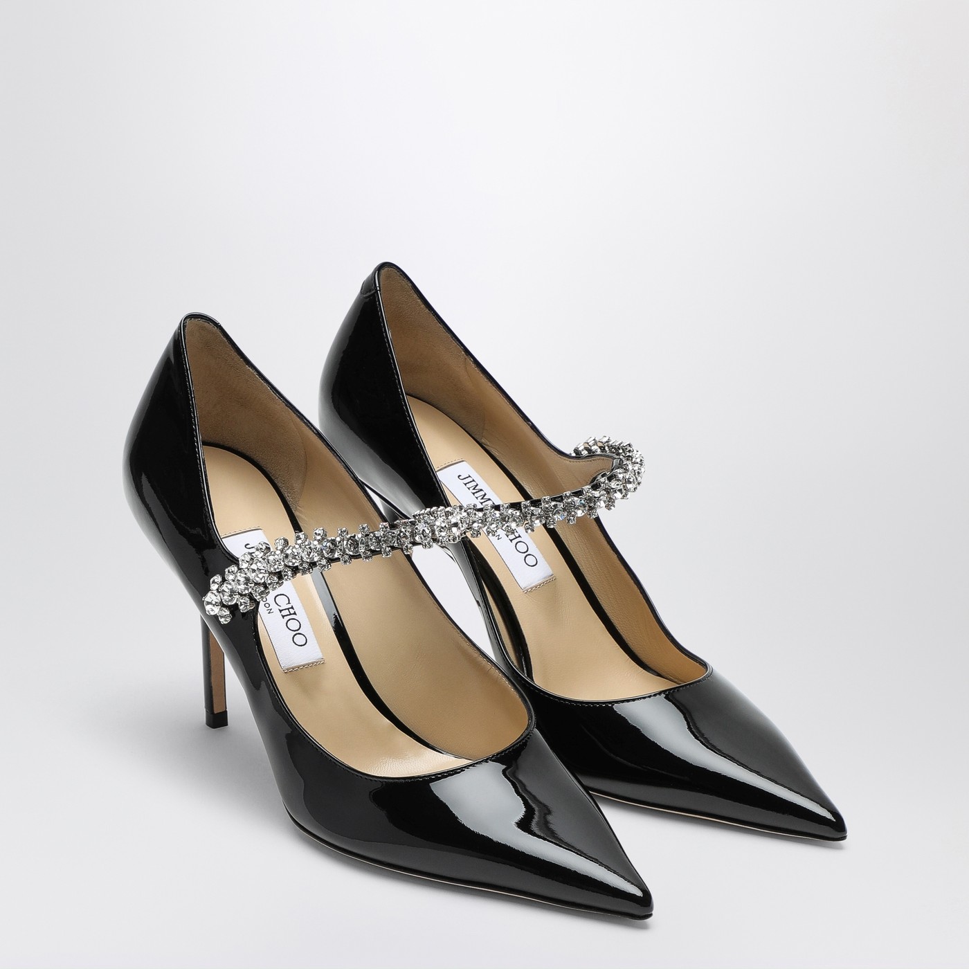 Jimmy Choo Bing Pump 85 black patent leather décolleté | TheDoubleF