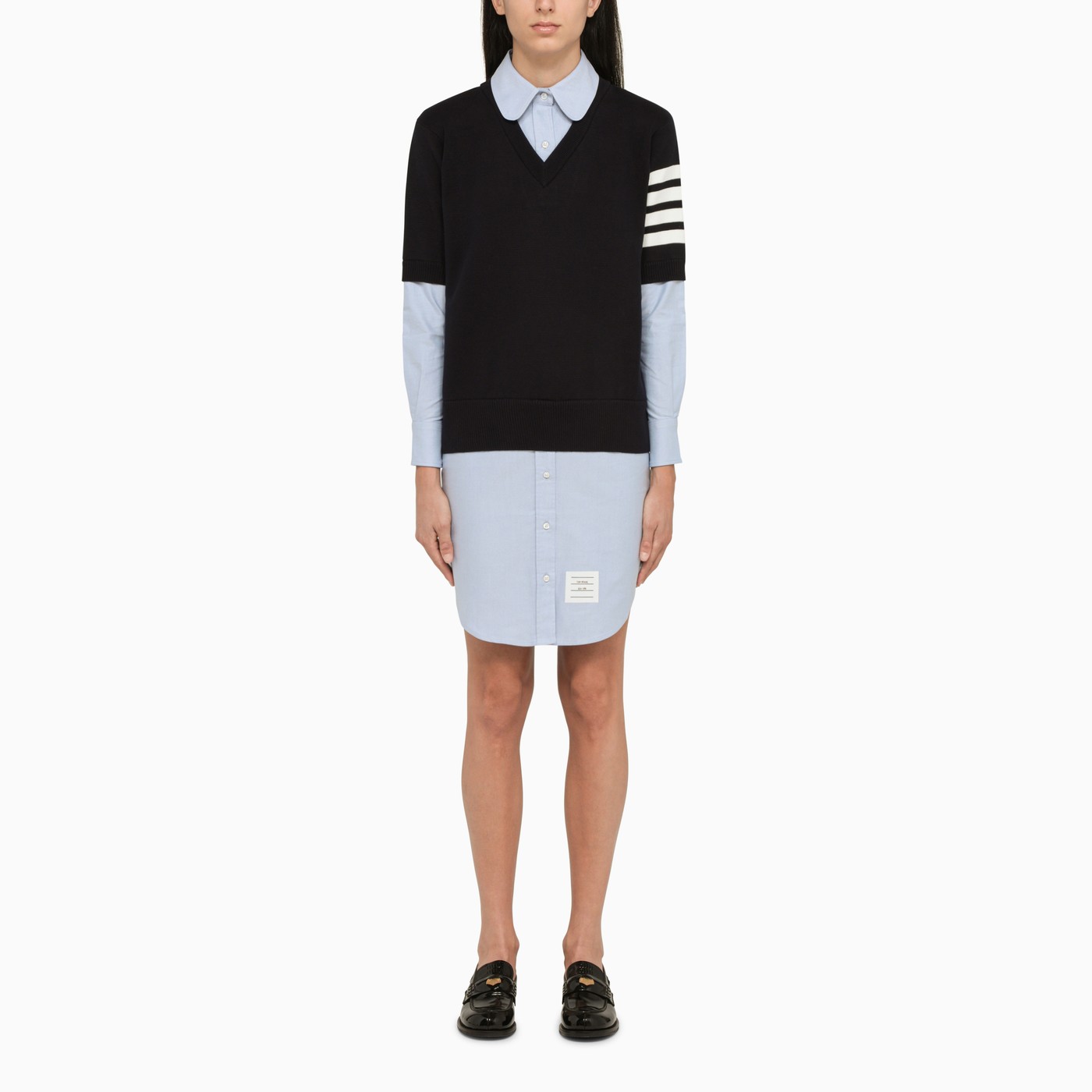 Thom Browne Navy/blue cotton dress | TheDoubleF
