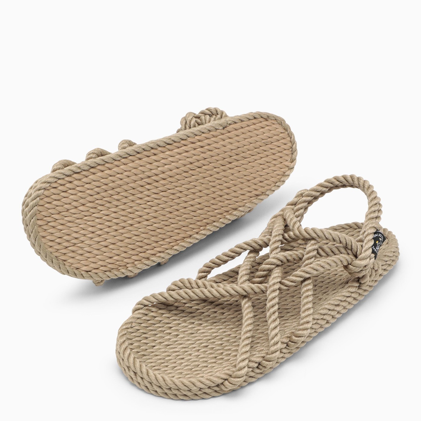 Nomadic State of Mind Beige rope JC low sandals | TheDoubleF