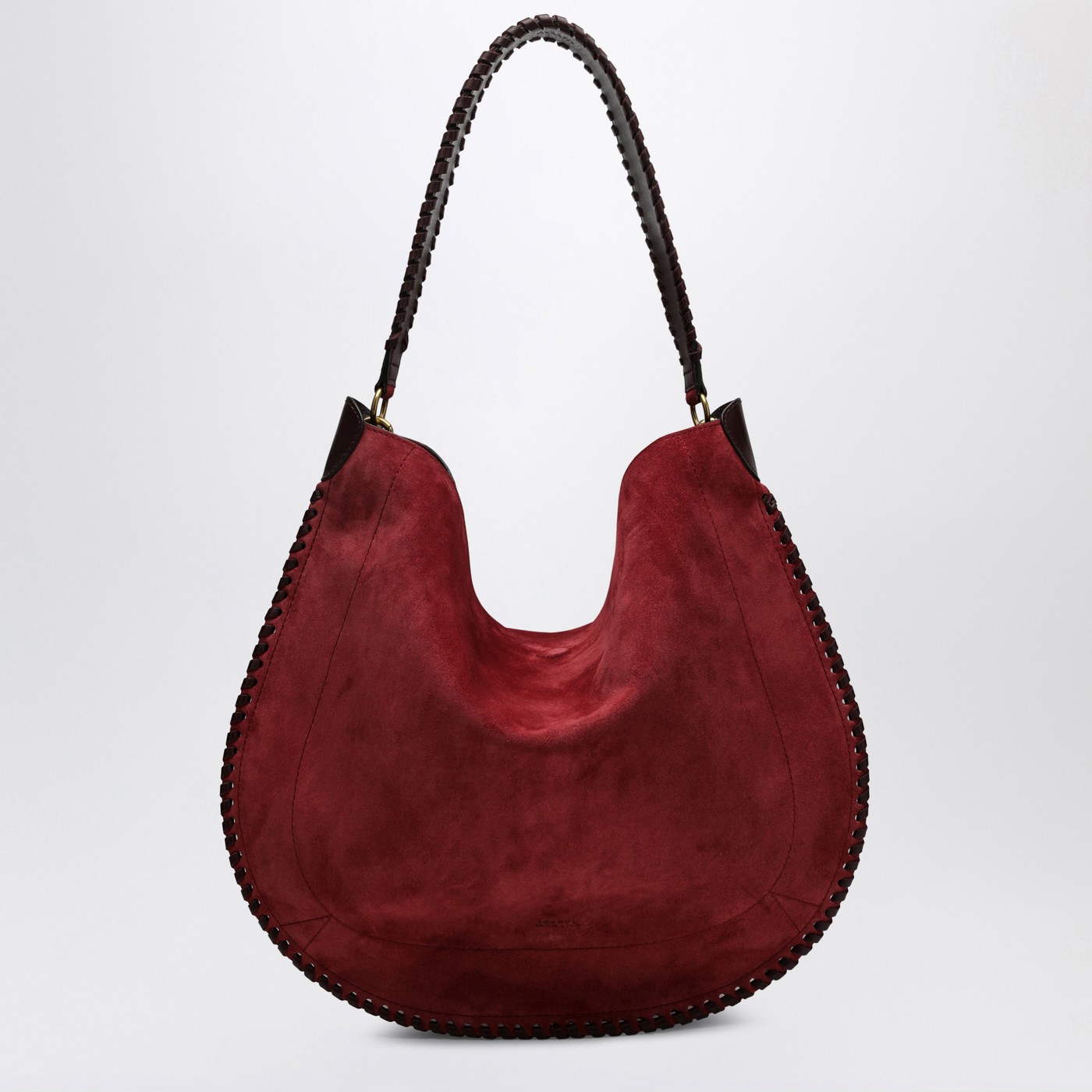 ISABEL MARANT Oskan soft Berry suede hobo bag | TheDoubleF