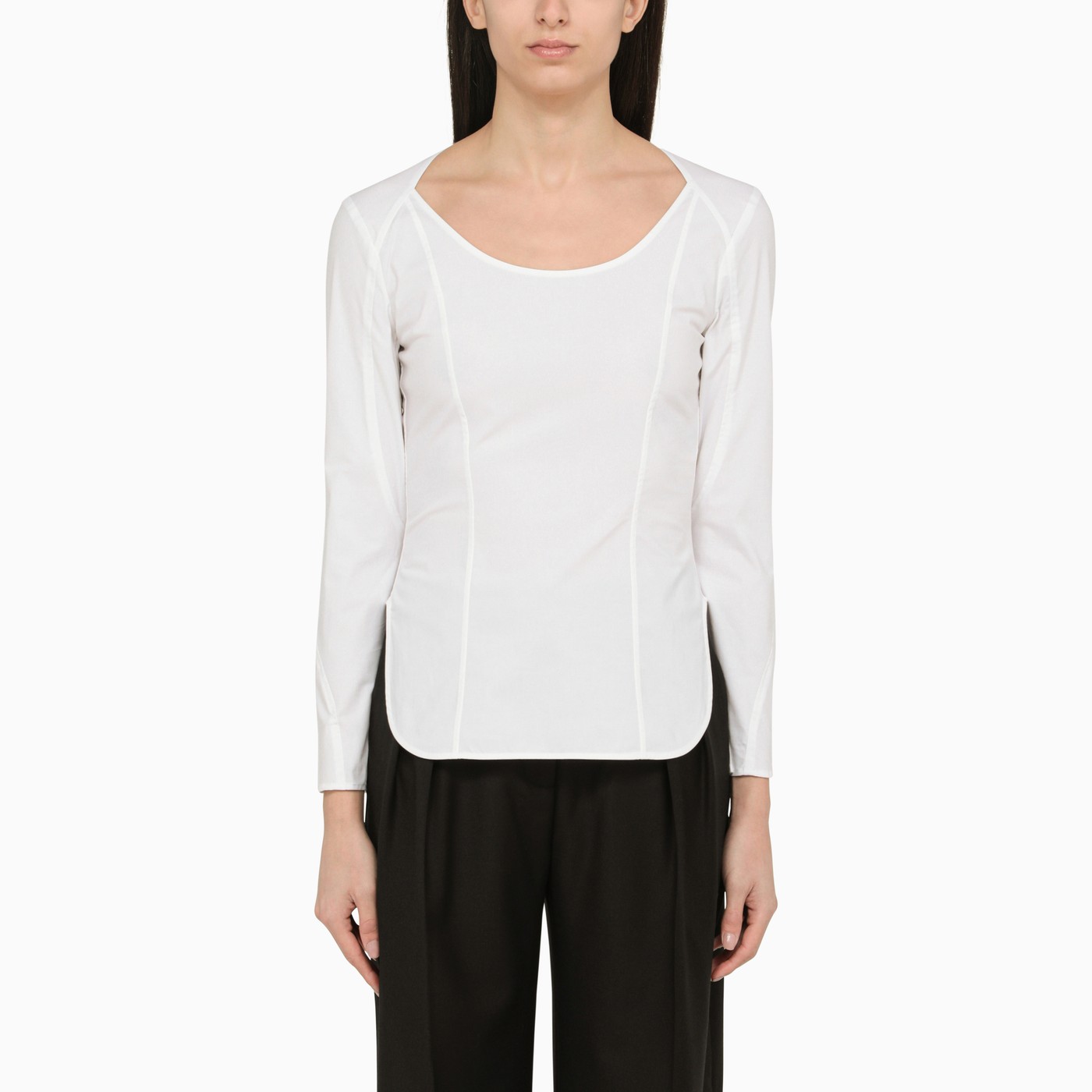 By Malene Birger White organic cotton Leyia blouse | TheDoubleF