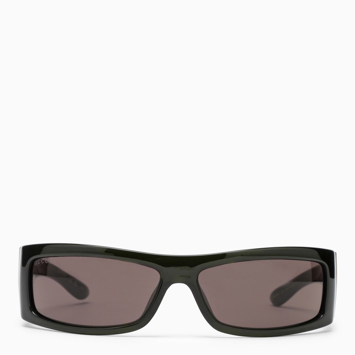 GUCCI Dark green rectangular sunglasses | TheDoubleF