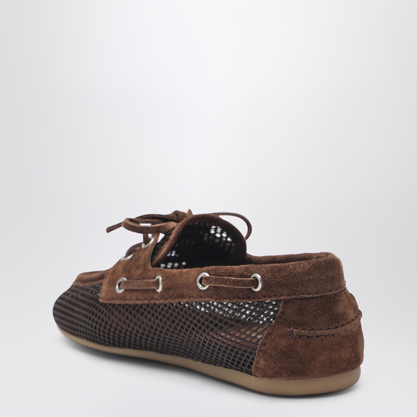 Miu Miu Perforated cocoa-colored loafers | TheDoubleF