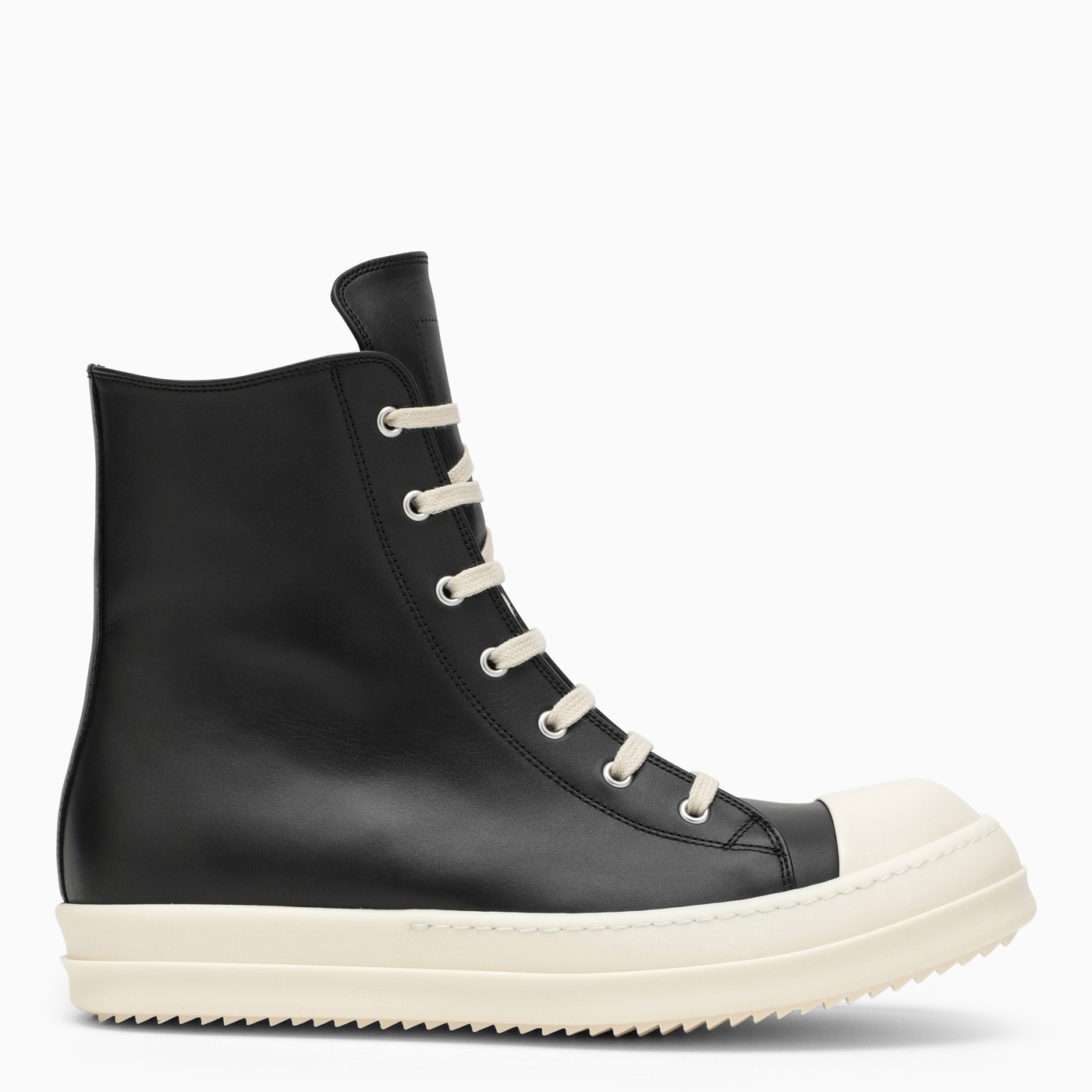 Rick Owens Luxor black/milk high trainer | TheDoubleF