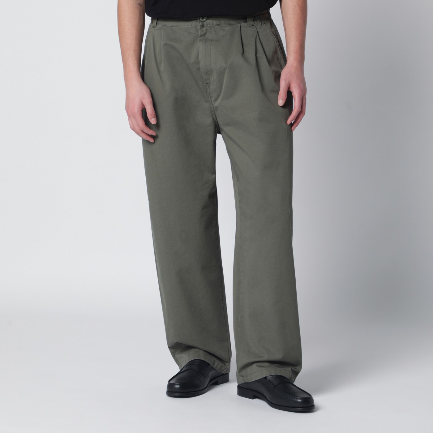 Carhartt WIP Leaf-green Marv trousers | TheDoubleF