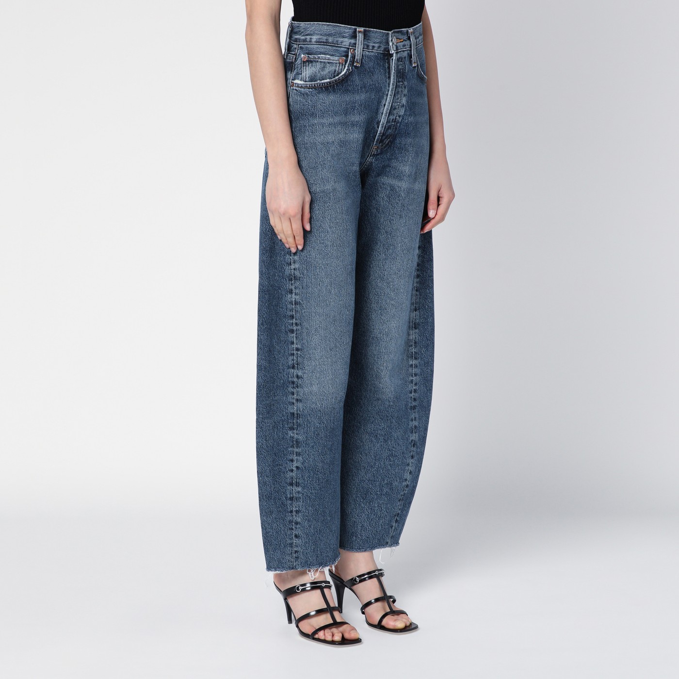 AGOLDE Blue denim balloon jeans | TheDoubleF