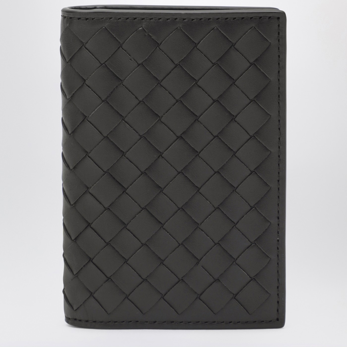 Bottega Veneta Brown vertical bi-fold Intrecciato wallet | TheDoubleF