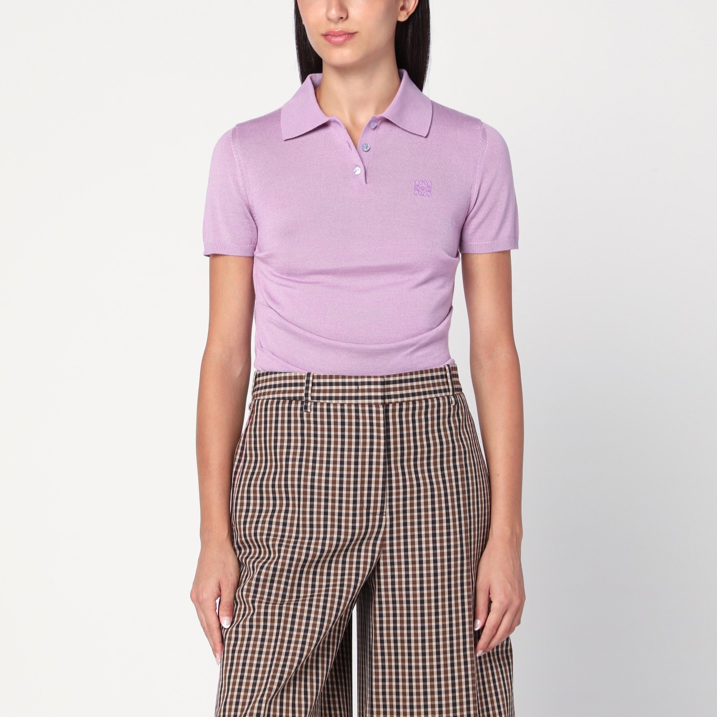 Loewe Lilac polo in cashmere and silk | TheDoubleF