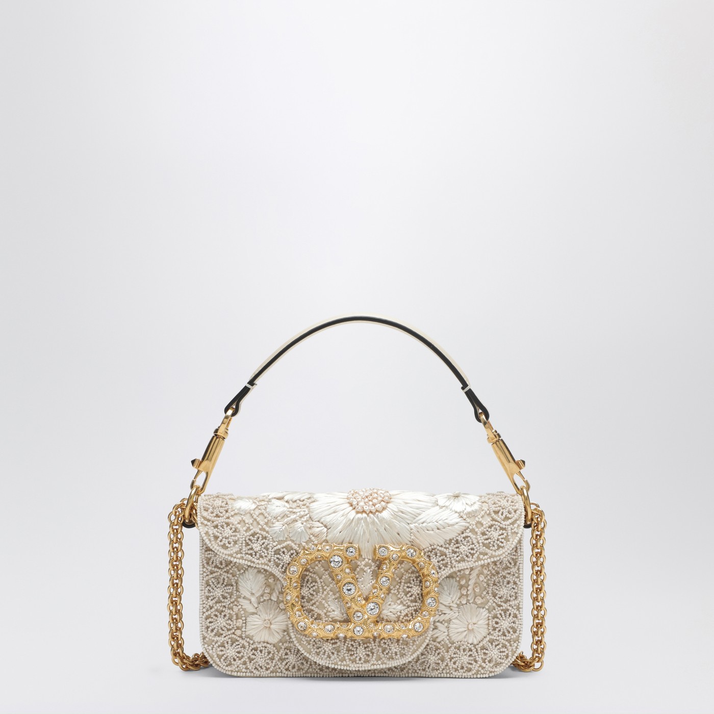 Valentino Garavani Small Locò bag with VLogo Signature jewel | TheDoubleF