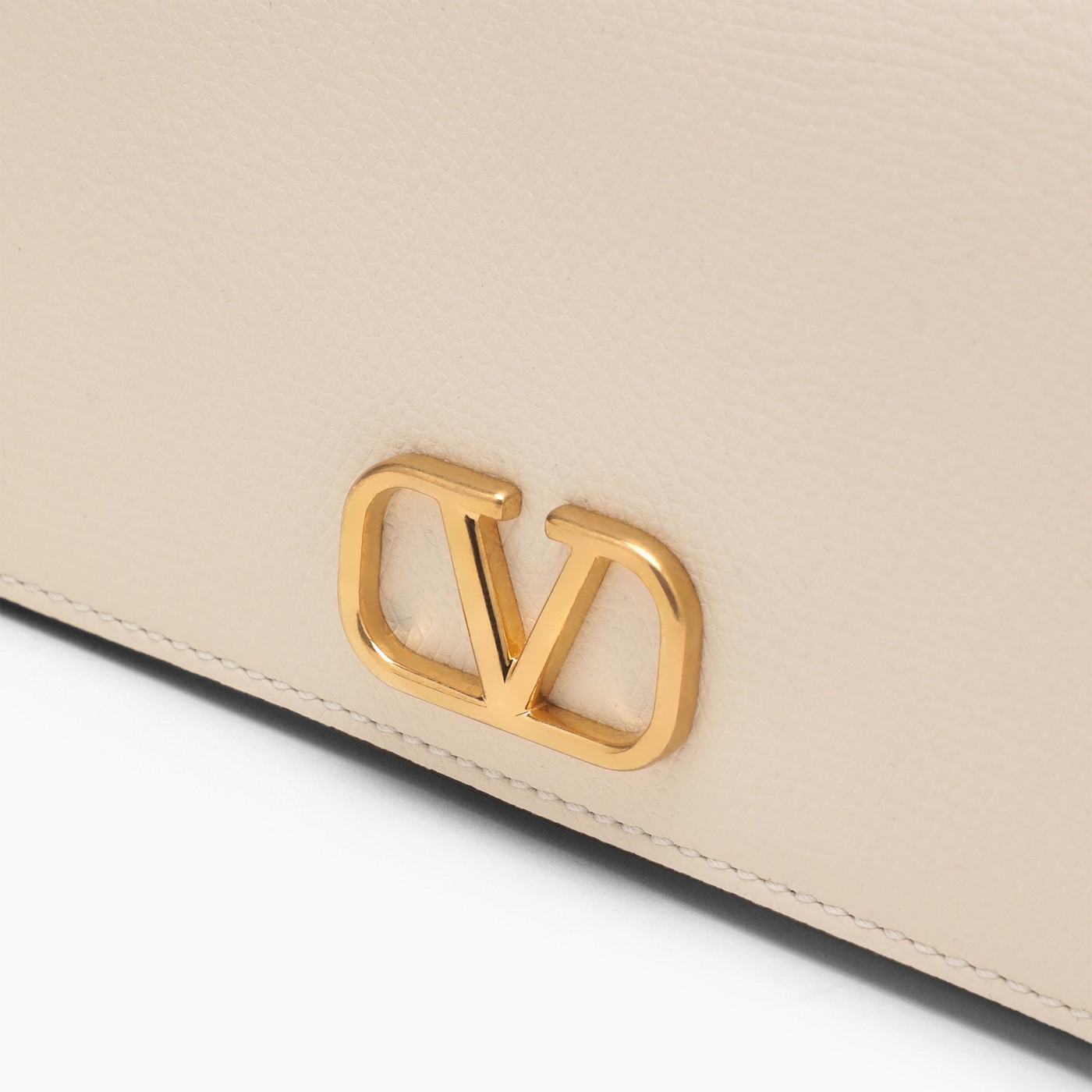 Valentino Garavani VLogo Signature ivory shoulder bag | TheDoubleF