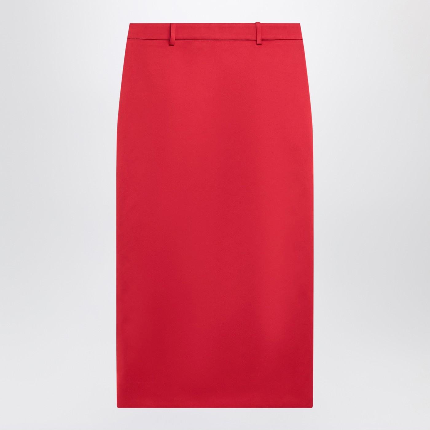 The Frankie Shop Red Alrose satin midi skirt | TheDoubleF