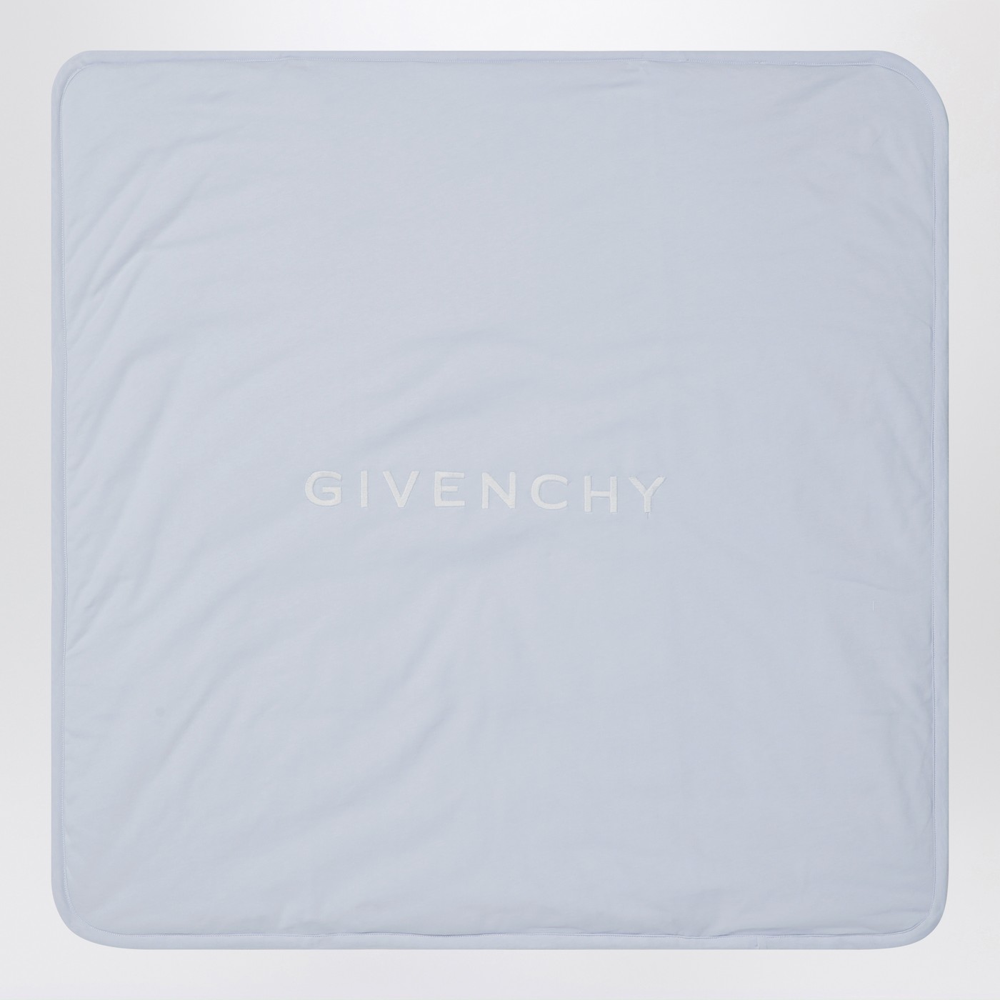 Givenchy Light blue cotton blanket with 4G pattern | TheDoubleF