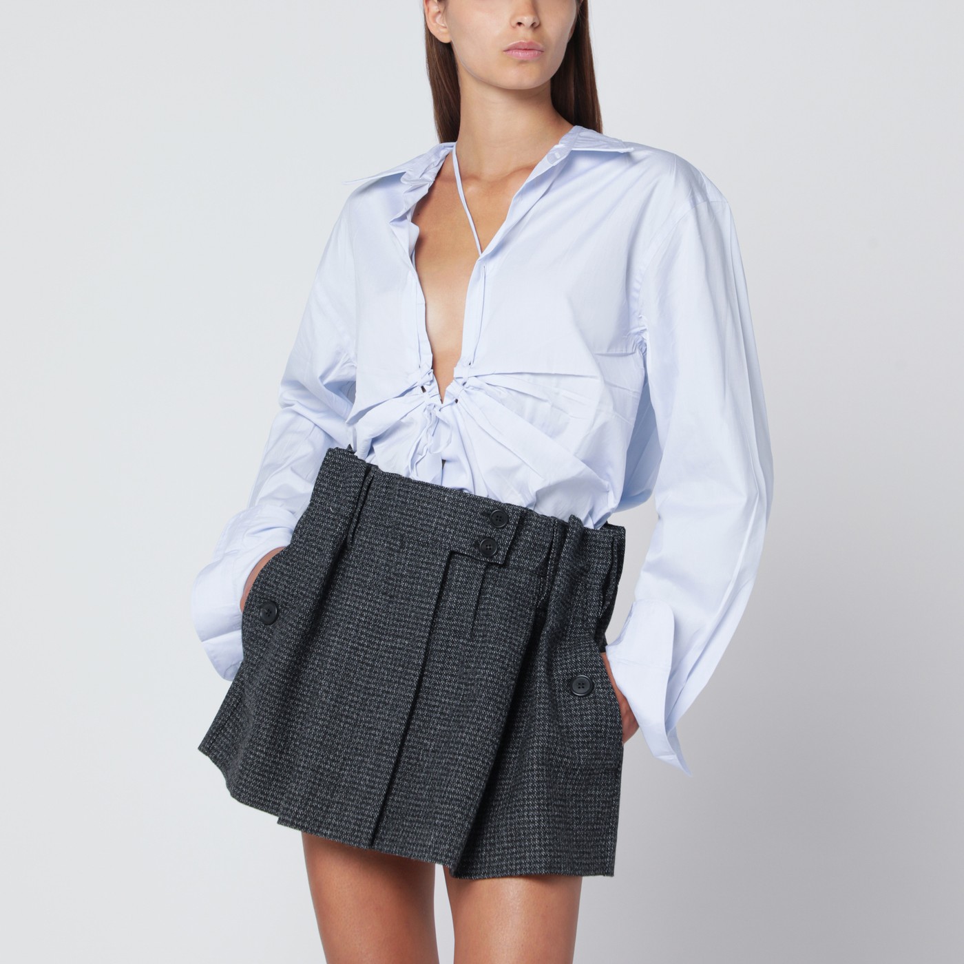 Prada Camicia azzurra in fil-à-fil | TheDoubleF