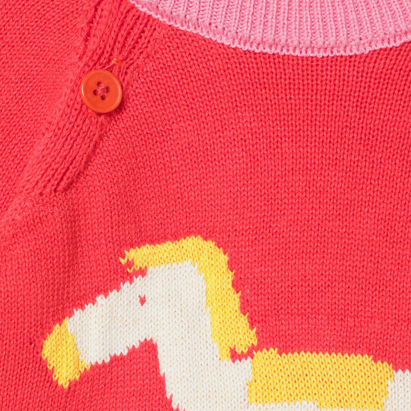 Bobo Choses Red cotton Rocking Horse sweater | TheDoubleF