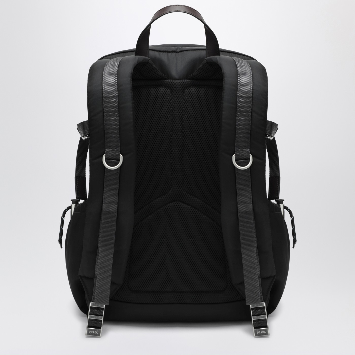 Prada Speedrock backpack in black Re-Nylon and leather | TheDoubleF