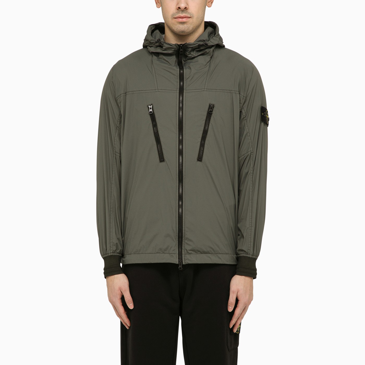 Stone Island Moss-coloured logo packable jacket | TheDoubleF