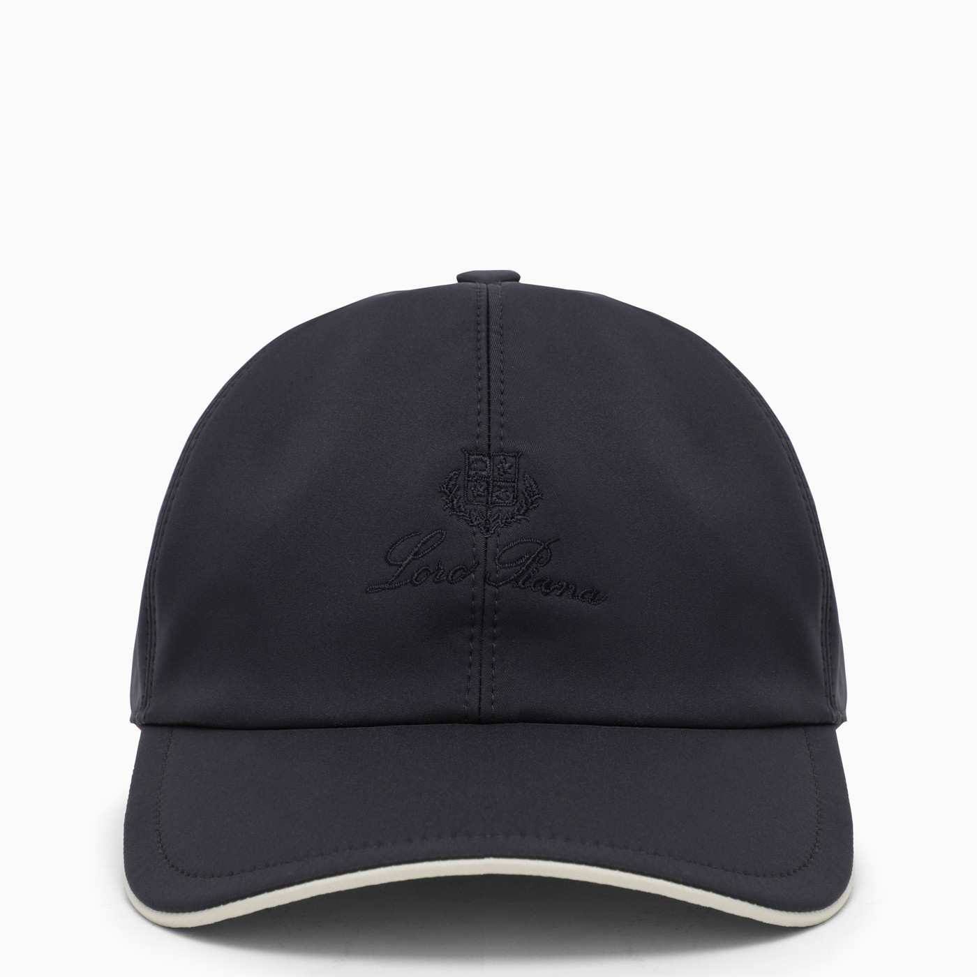 Loro Piana Navy baseball cap with logo | TheDoubleF