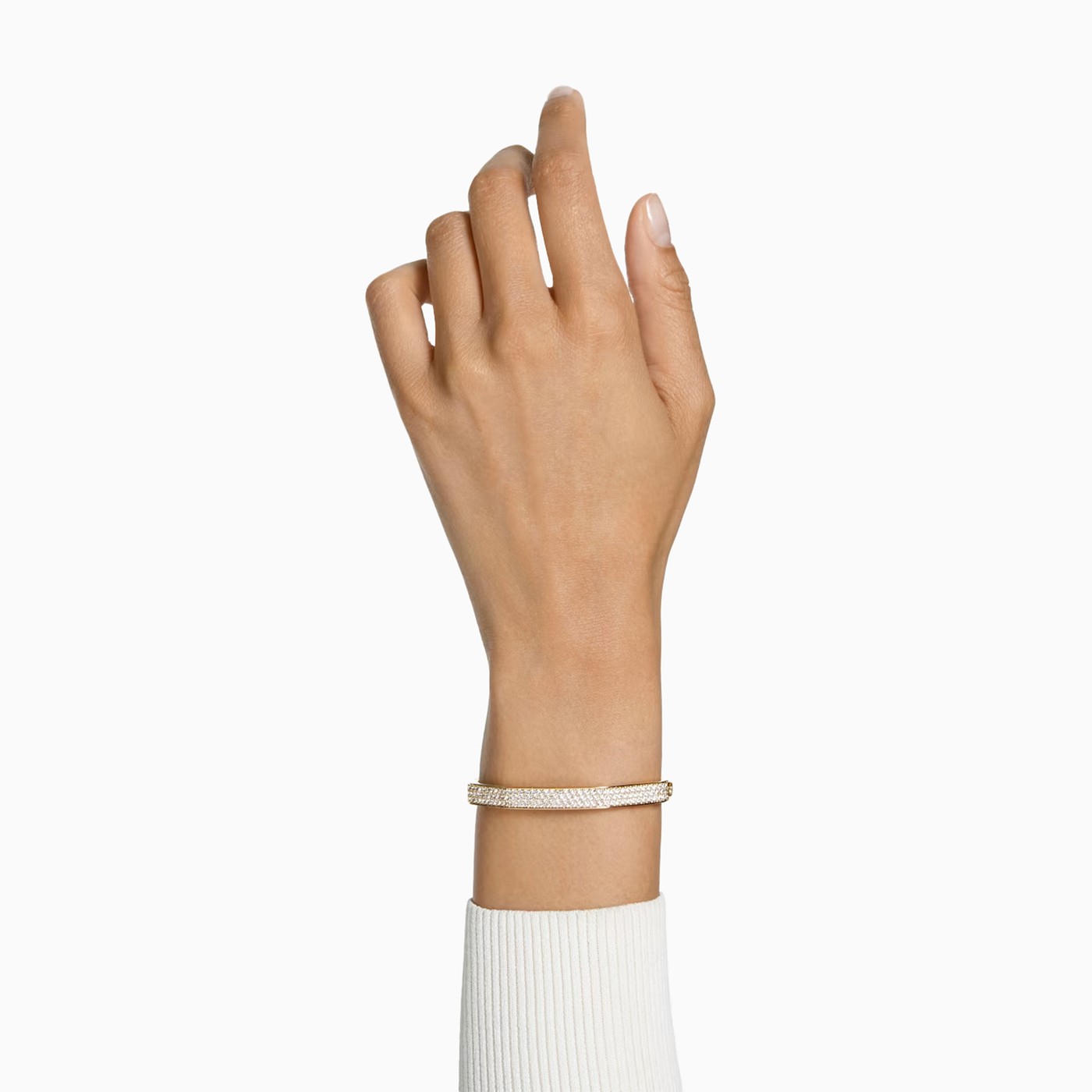 Swarovski Dextera gold rigid bracelet | TheDoubleF