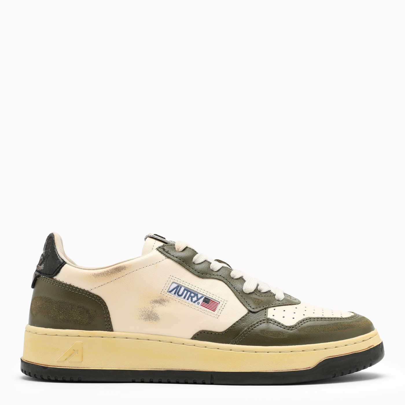 AUTRY Sneaker Super Vintage bianca/militare/nera | TheDoubleF