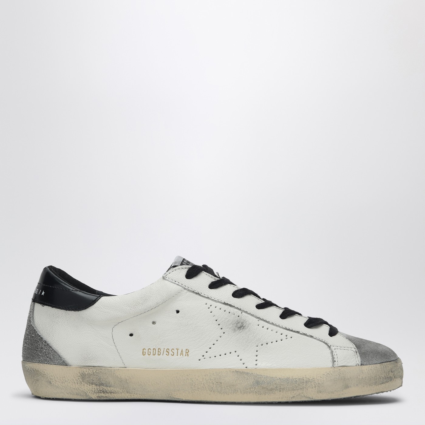 Golden Goose White/Gray/Black Super-star low-top sneaker | TheDoubleF