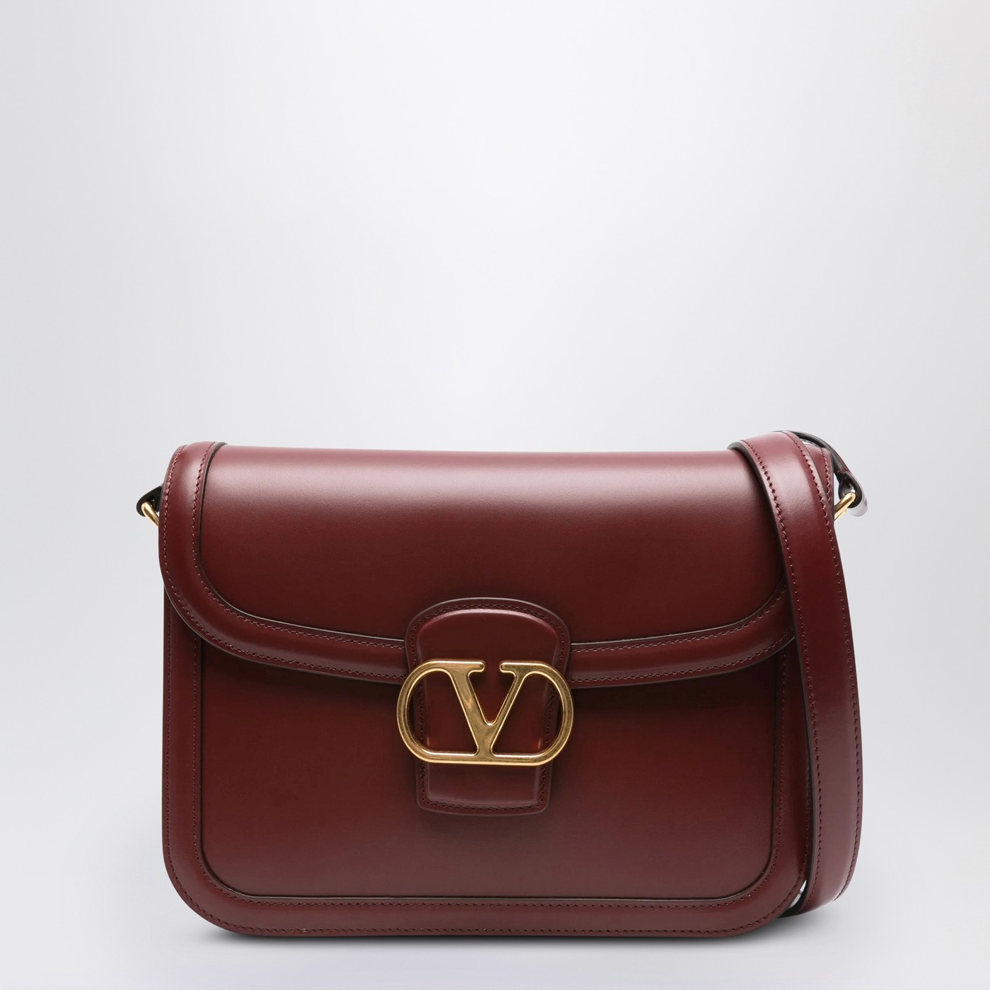 Valentino Garavani Sac porté épaule 9TO5 bordeaux | TheDoubleF