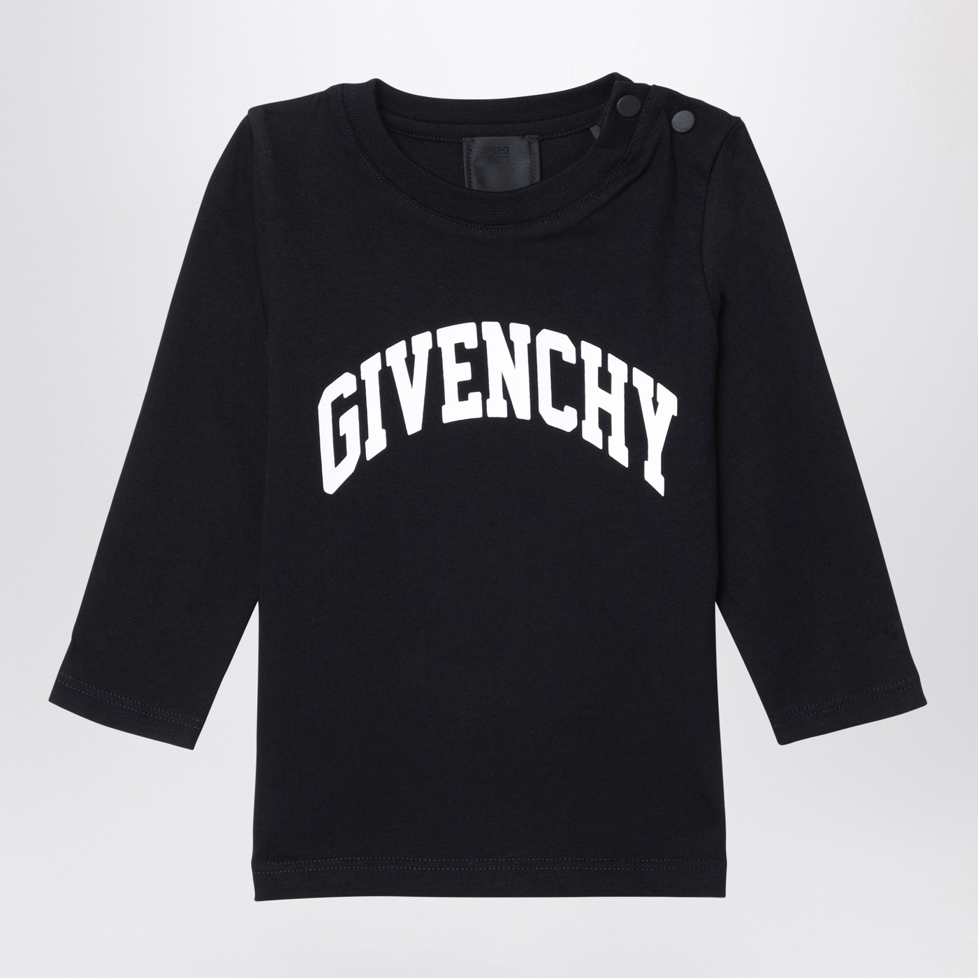 Givenchy Black cotton jersey with logo | TheDoubleF