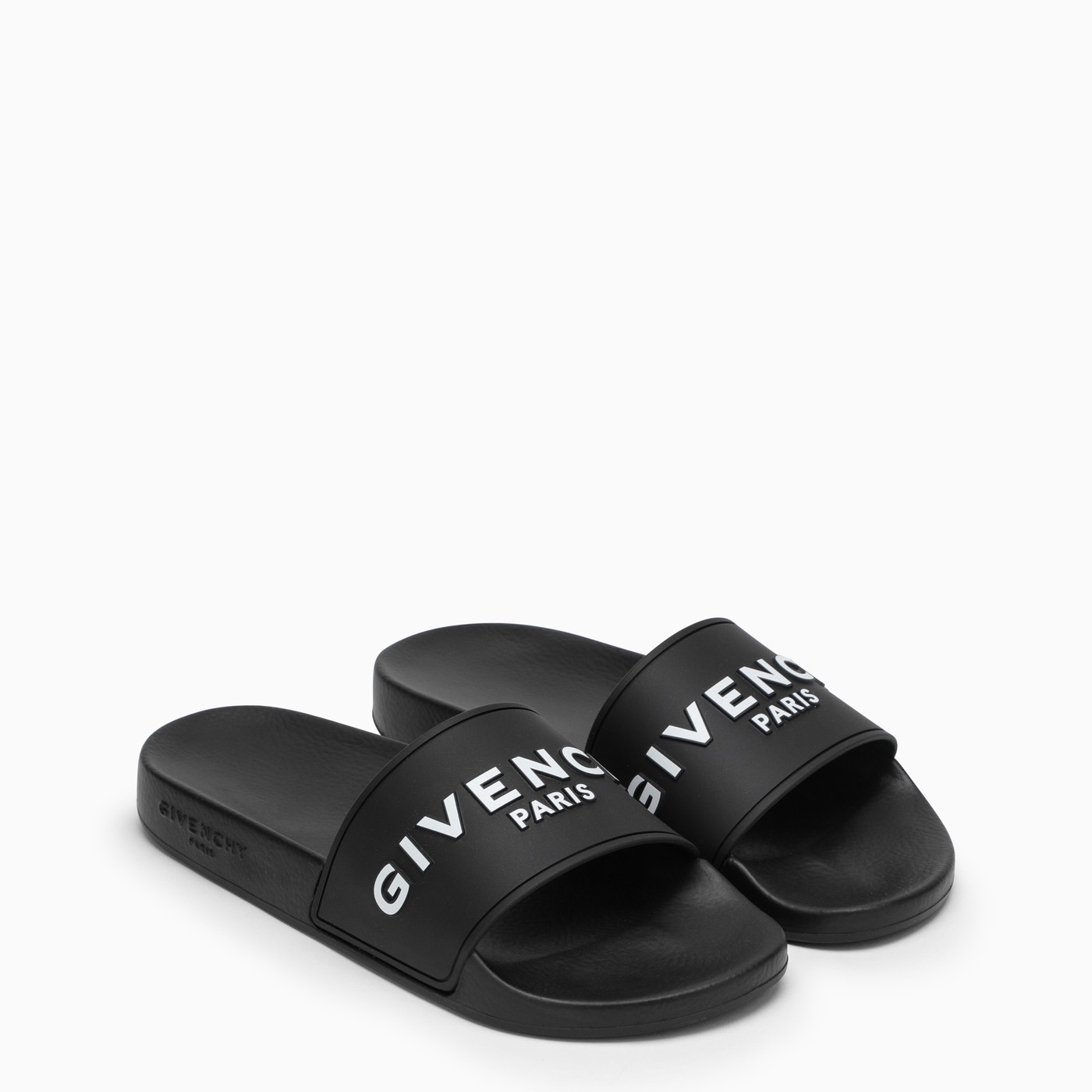 Givenchy Black Slide slippers with logo | TheDoubleF