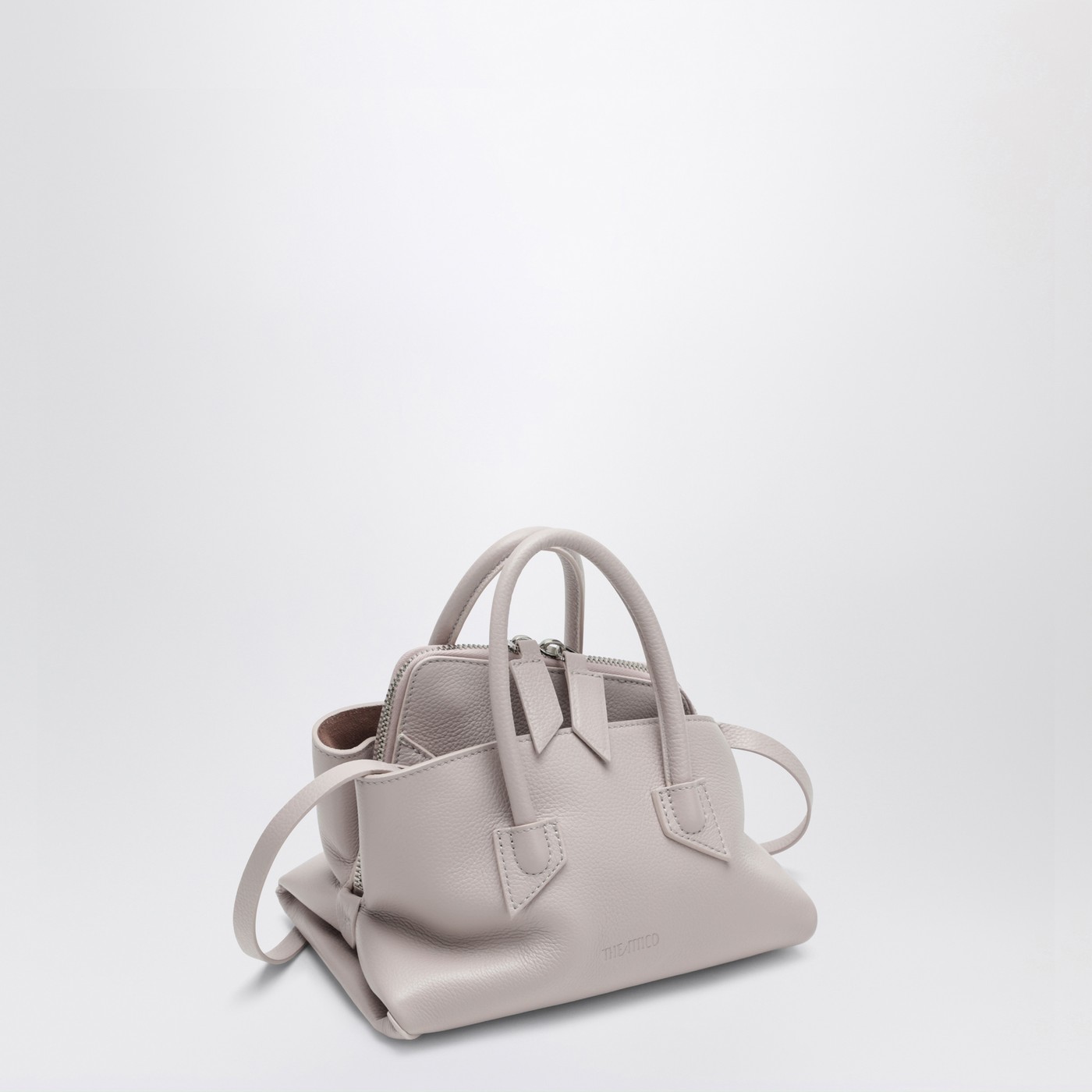 The Attico Light Mauve grain leather La Passeggiata Mini bag | TheDoubleF