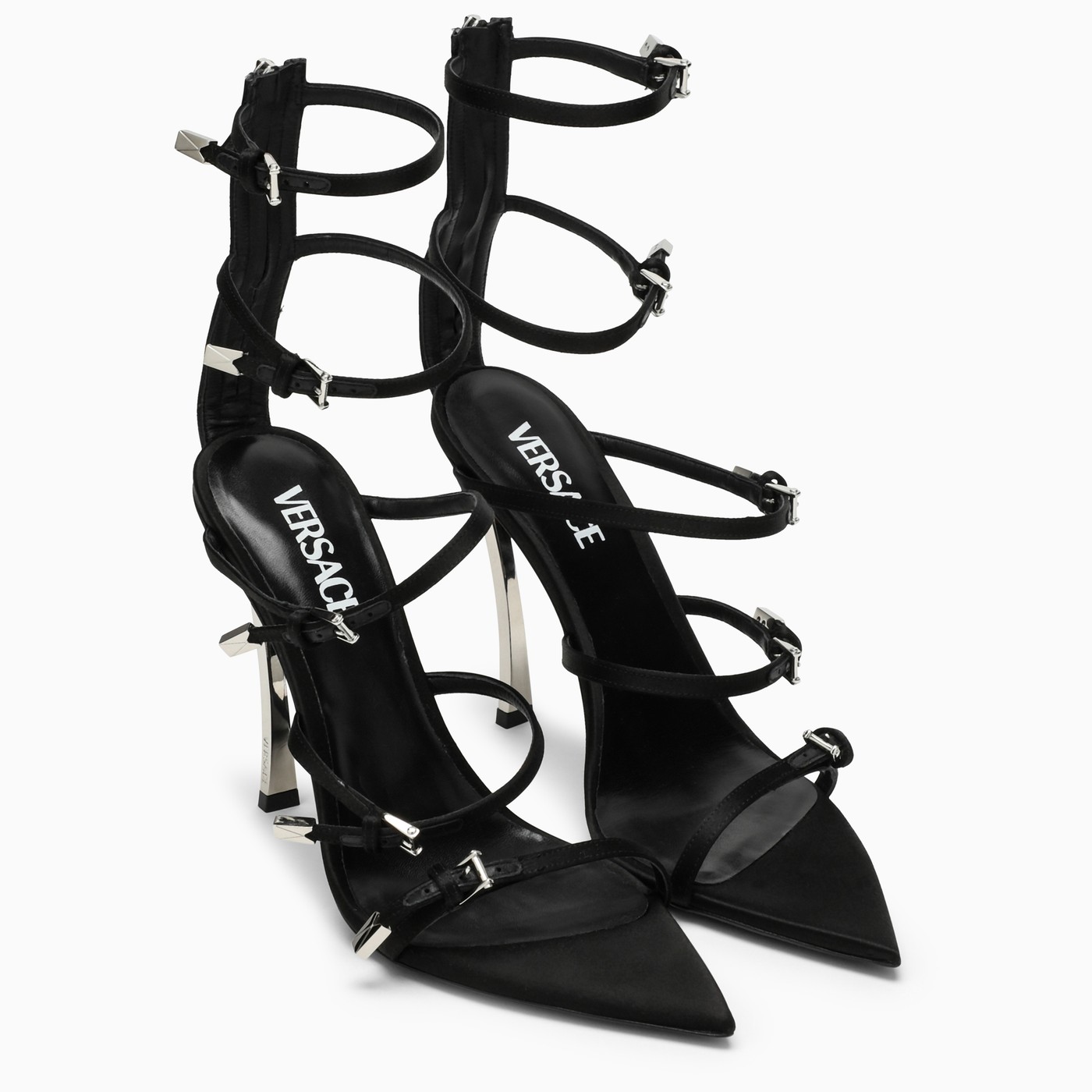 Versace Pin-Point black high sandal | TheDoubleF