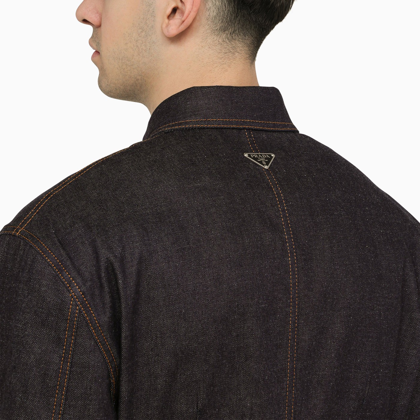 Prada Blue denim shirt jacket | TheDoubleF