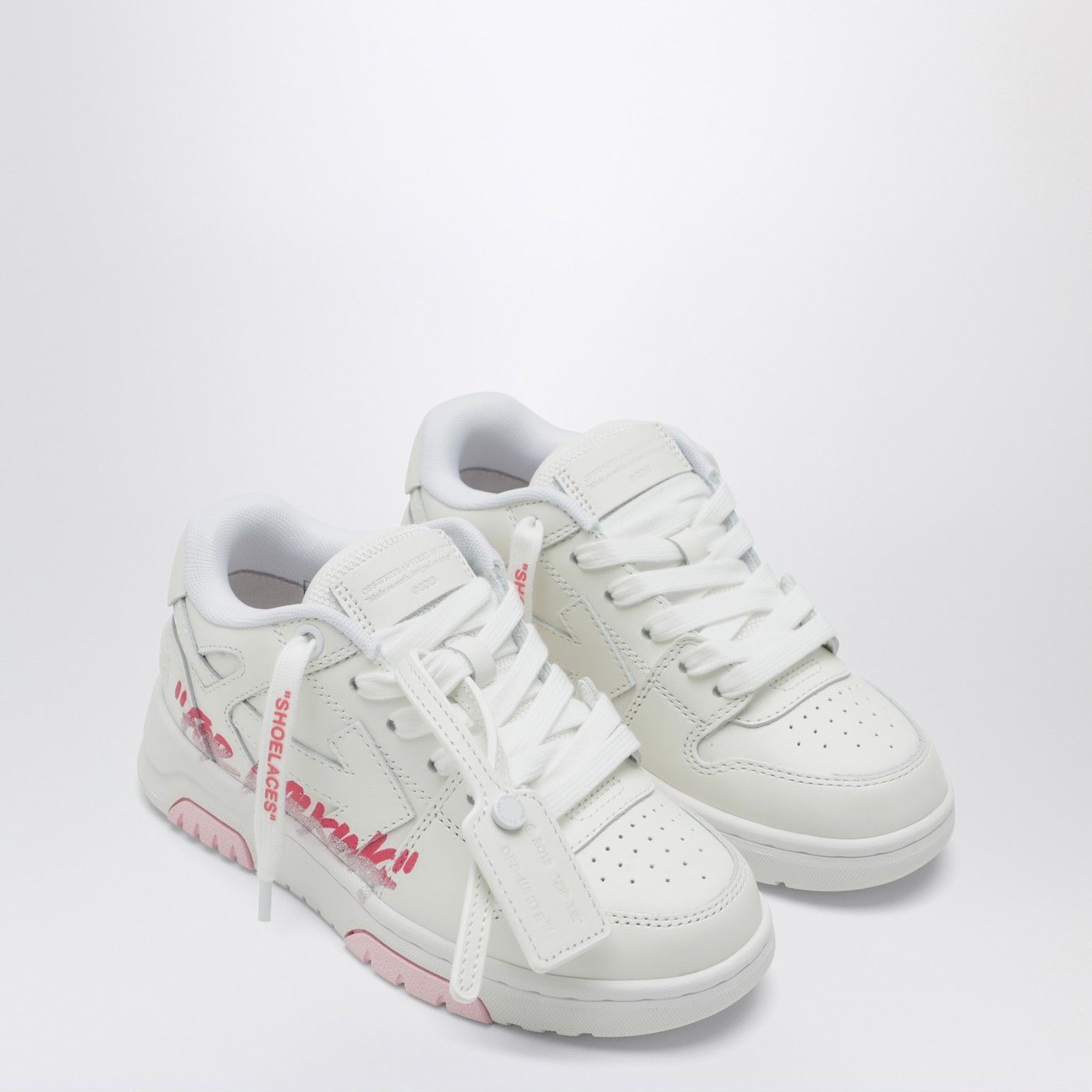 Off-White™ Baskets Out Of Office blanches/roses avec inscription For ...